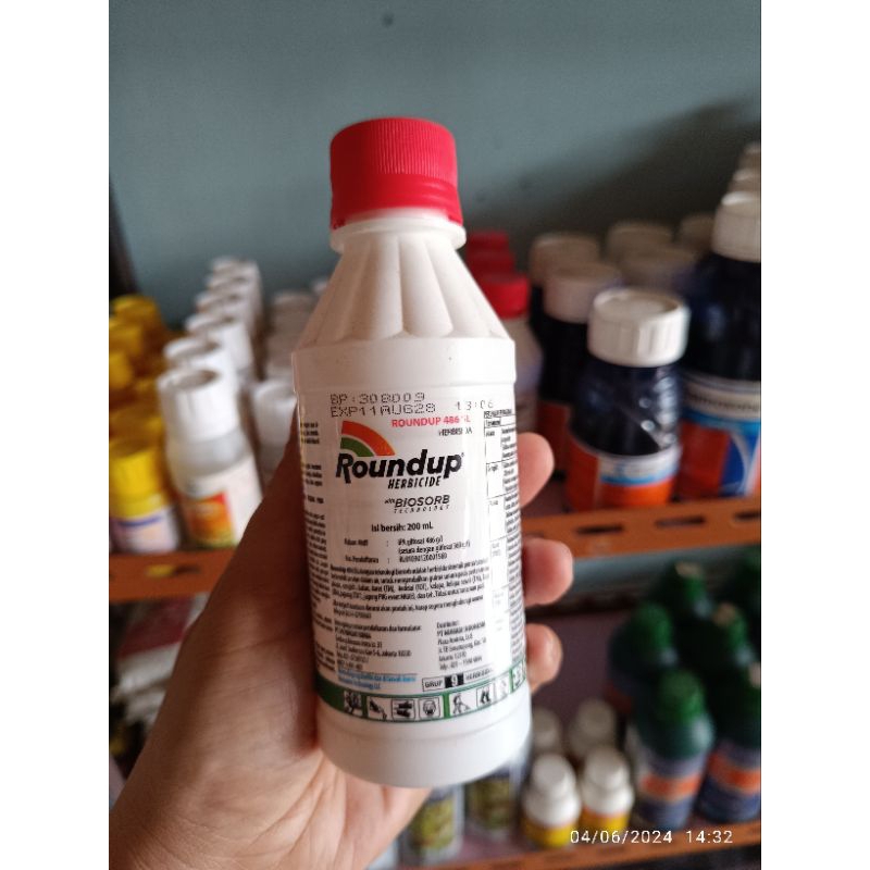 Jual Herbisida Roundup 486SL 200ml Racun Rumput Parakuat | Shopee Indonesia