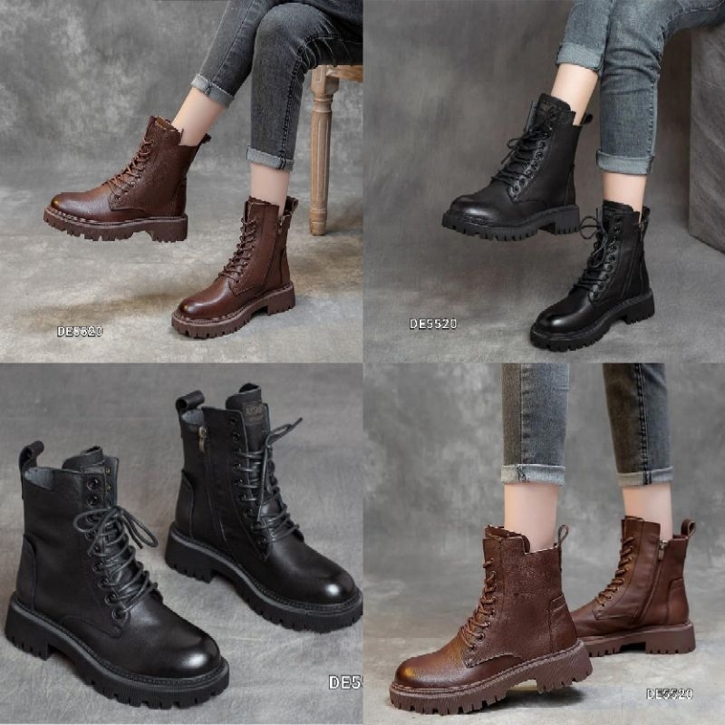 Jual AMIINA SEPATU BOOTS VINTAGE SLETING DE5520 | Shopee Indonesia