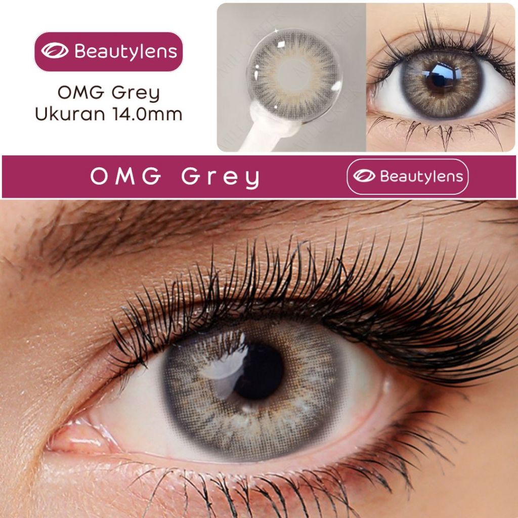 Jual Live06 OMG Grey 14.0 BEAUTYLENS Softlens Lensa Berwarna Lensa mata ...