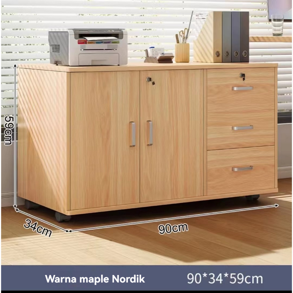 Jual Jutastore Lemari Penyimpanan Lemari Arsip Dengan kunci Lemari Laci Kayu Lemari Arsip Kantor ...