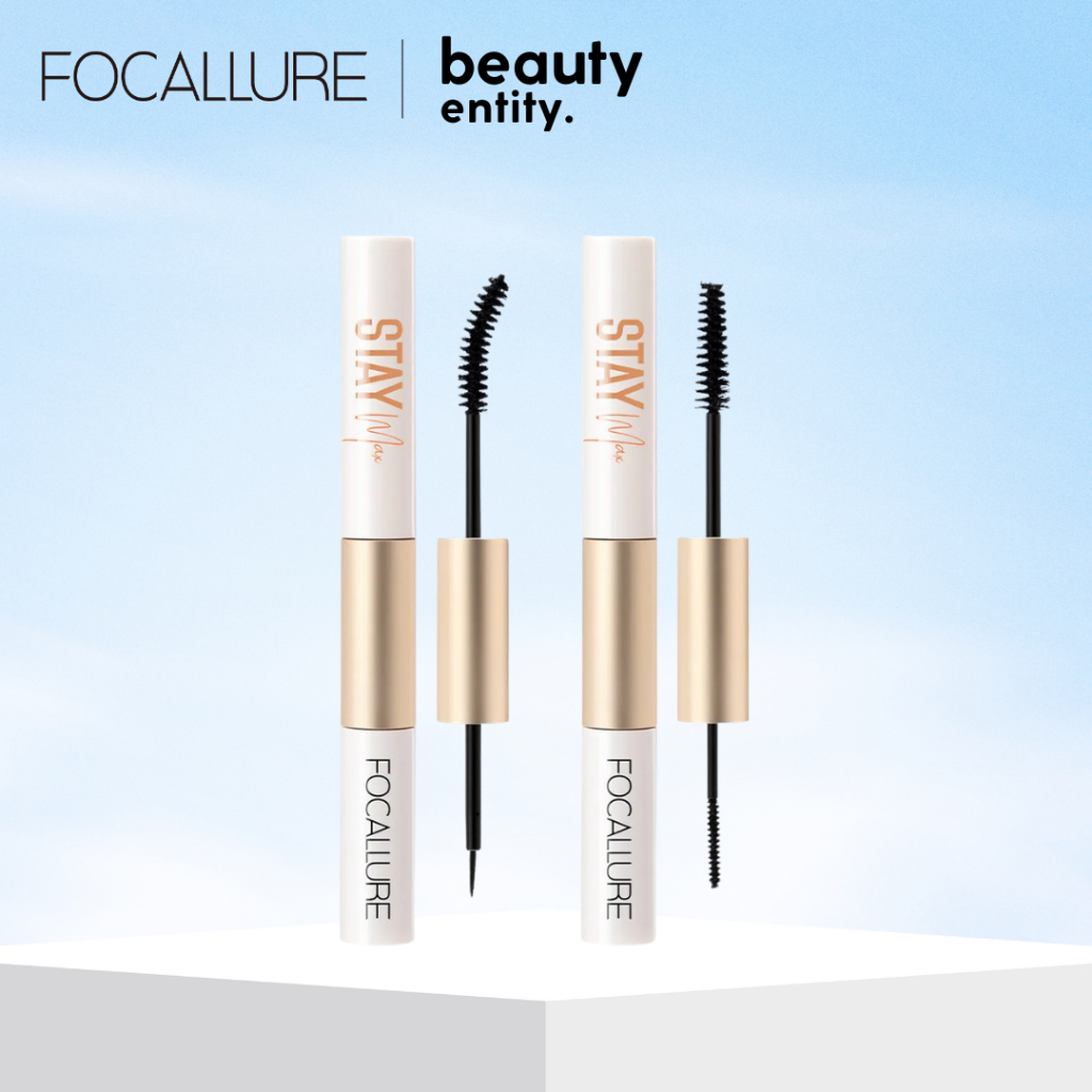 Jual FOCALLURE 2 In 1 Mascara Waterproof Maskara & Eyeliner fiber ...