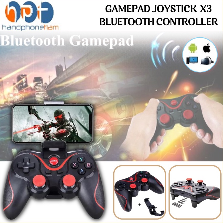 Jual KODE K3R Gamepad Joystick X3 Bluetooth Wireless Controller Game Pad Handle Smartphone PC ...