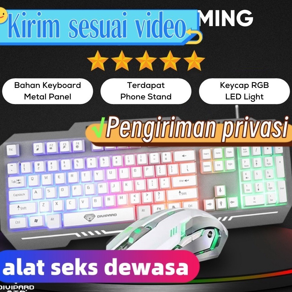 Jual KODE W4K COD Keyboard Gaming Mechanical HP GK1F RGB Switch full ...
