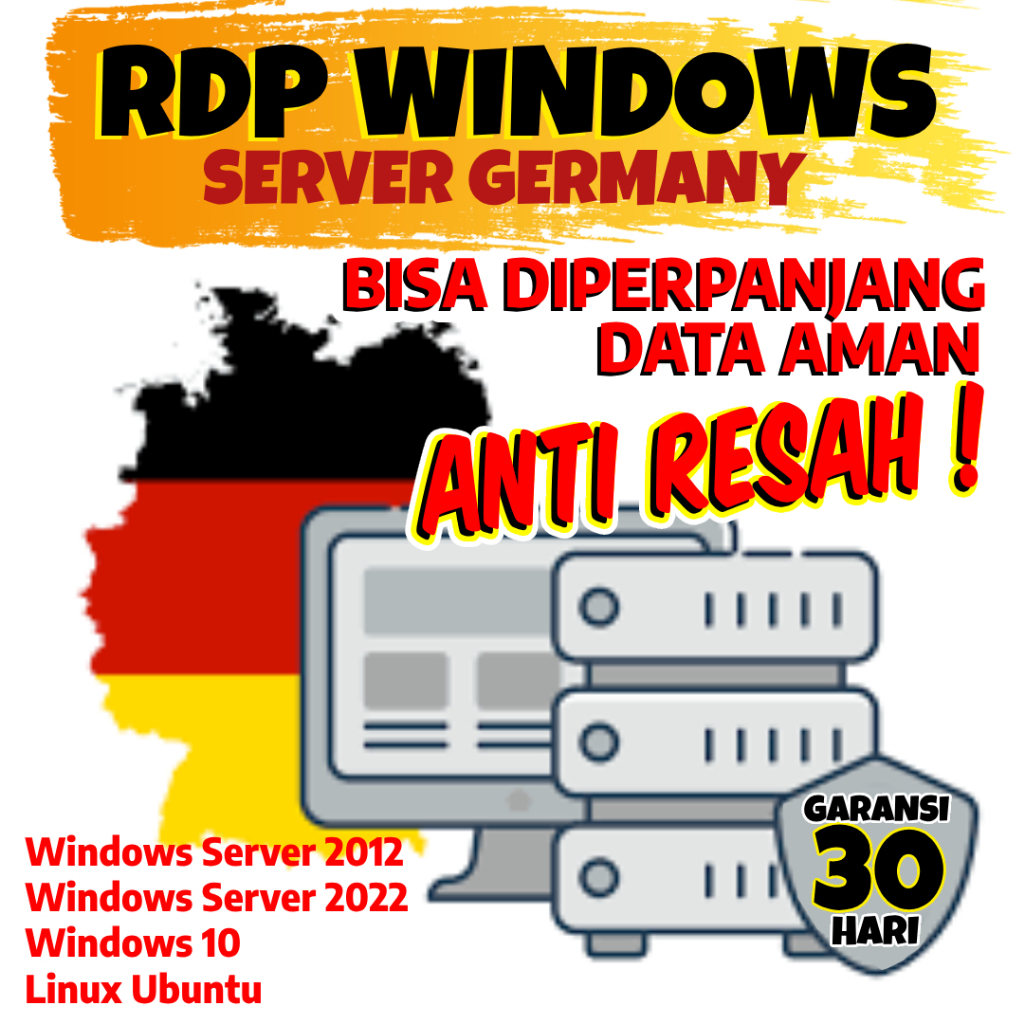 Jual Server German [ BISA DI PERPANJANG ] RDP/VPS Windows Murah & Bergaransi 30 Hari | Shopee ...