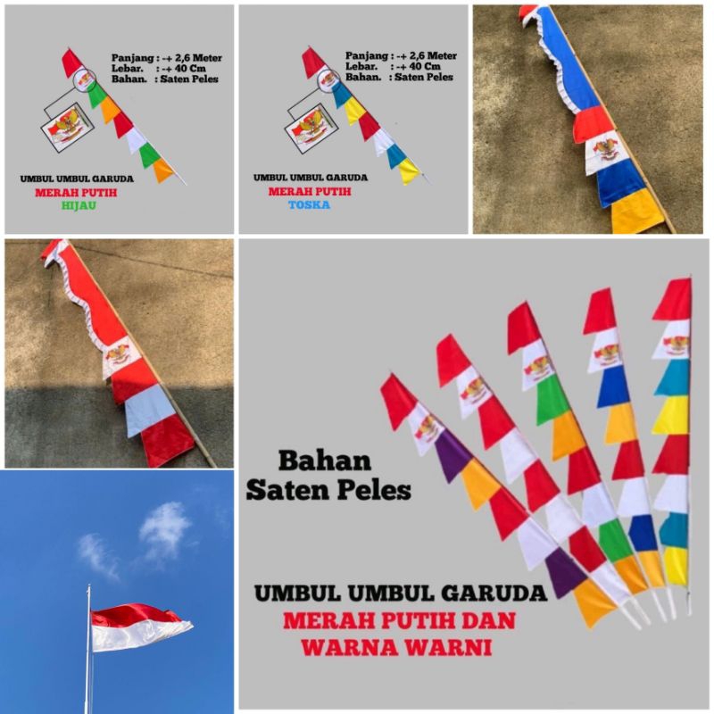 Jual BENDERA MERAH PUTIH SEMUA UKURAN LENGKAP BAHAN KAIN VELES ...