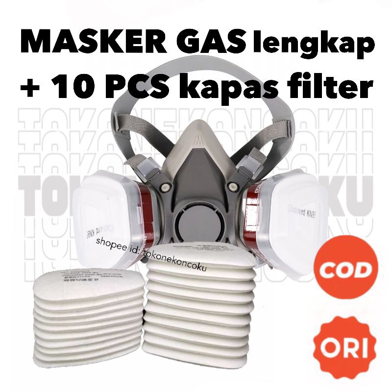 Jual [ 100% ORIGINAL - 1305star .sply ] carbon filter Masker Gas ...