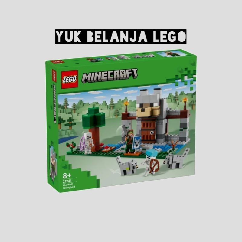 Jual LEGO Minecraft 21261 The Wolf Stronghold (312 Pieces) | Shopee ...