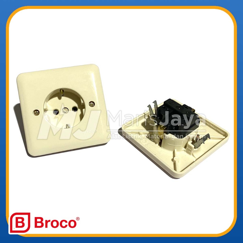 Jual Stop Kontak BROCO Art.5511U Inbow IB (Tanam) | Shopee Indonesia