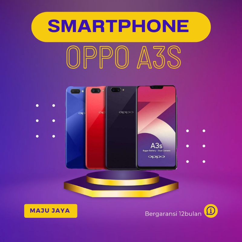 Jual SMARTPHONE A3S RAM 6/128GB 4G GARANSI 1 TAHUN NEW FULLSET | Shopee Indonesia