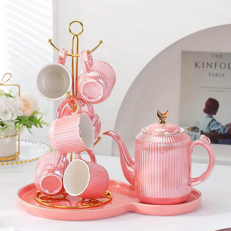 Jual Set Teko Plus Gelas / Set Cangkir Teko Keramik/ Teko Teh | Shopee ...