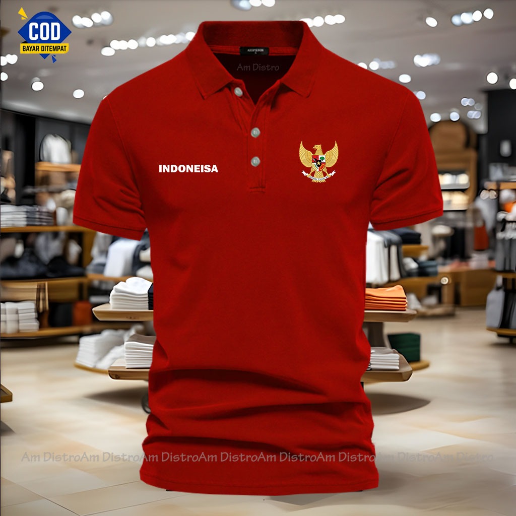 Jual Polo shirt Kaos Kerah Pria Garuda Indonesia Terbaru | Timnas ...