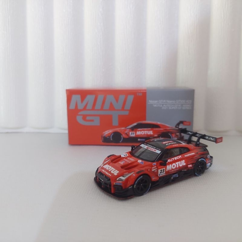 Jual Mini GT 595 Nissan GTR R35 Nismo GT500 #23 Motul Merah Red | Shopee Indonesia
