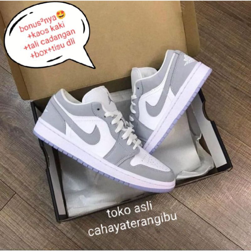 Jual SEPATU A1R JORDAN PUTIH ABU ABU LOW PRIA DAN WANITA TERLARIS DAN ...