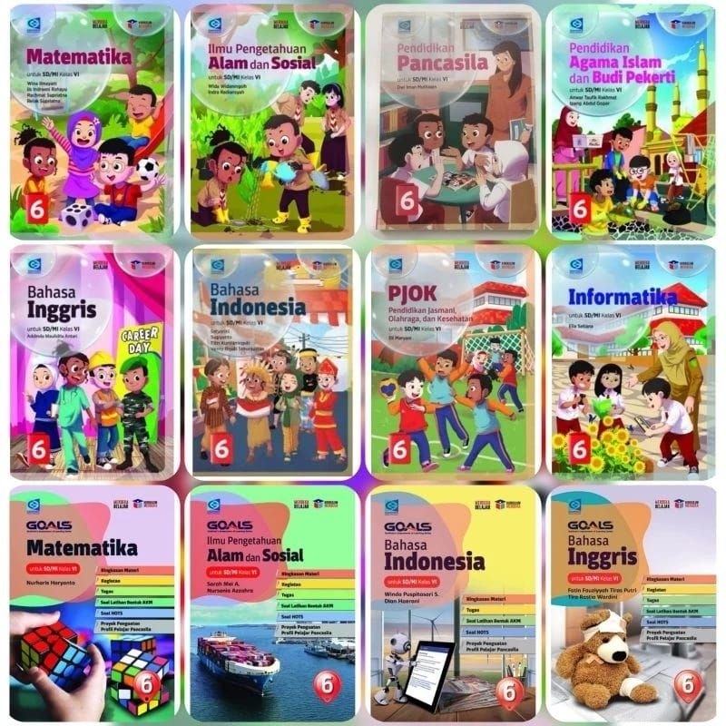 Jual Buku Pelajaran Kurikulum Merdeka Kelas 6 SD/Mi (Grafindo) | Shopee Indonesia