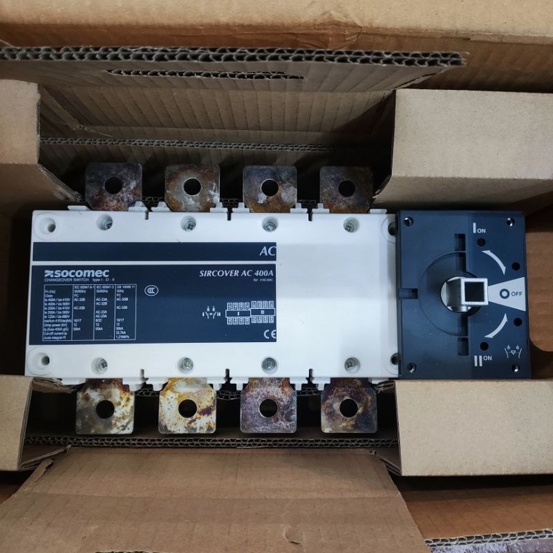 Jual COS SIRCOVER 4P 160A 4P 200A 250A 400A SOCOMEC CHANGE OVER SWITCH MANUAL PLN GENSET ...