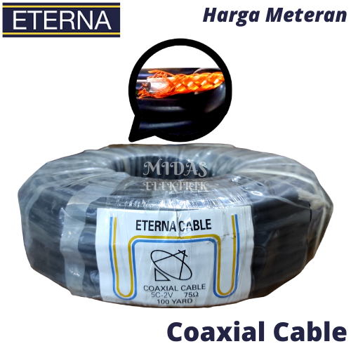 Jual Eterna RG6 5C Kabel Antena Digital TV Televisi Antenna Coaxial Cable 2V 75 Ohm Harga Eceran ...
