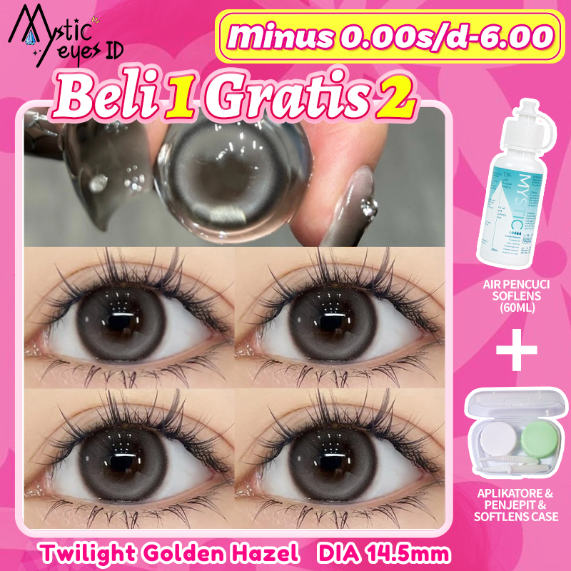 Jual (0.00 s/d -6.00) Mysticeyes Softlens Minus 14.5mm Soflen Minus ...