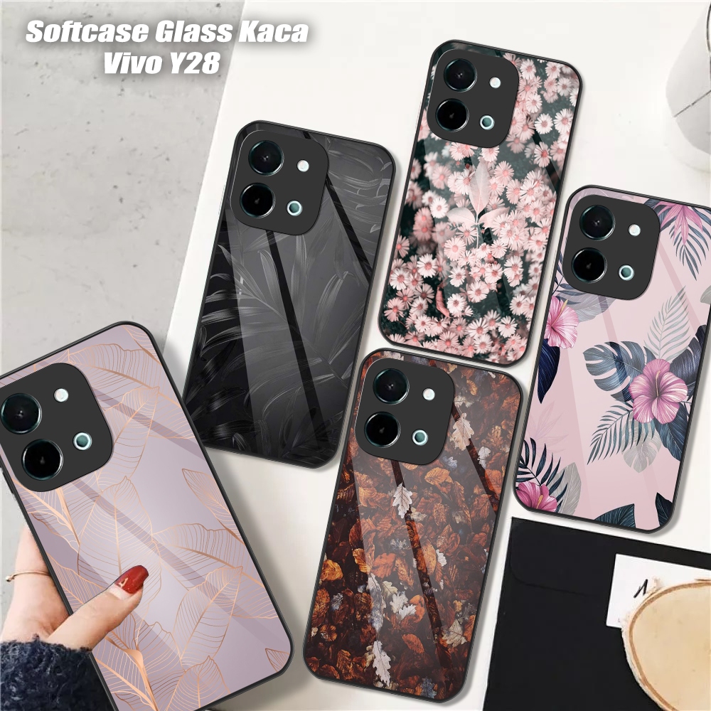Jual Softcase Glass Hp Vivo Y28 Terbaru Motif Daun [SF36] Casing ...