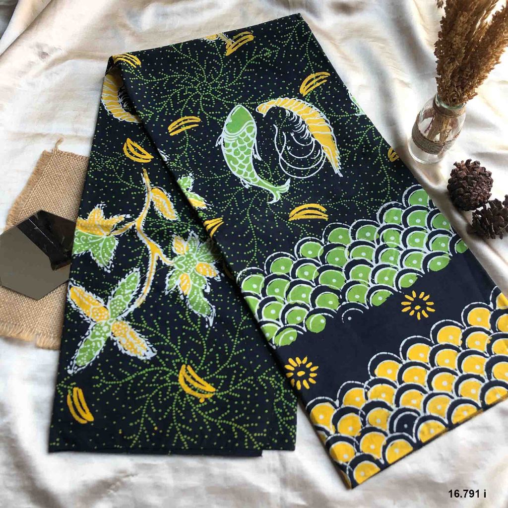 Jual Batik Tulis Asli Madura -Motif Udang Bandeng -Mix Flora -Warna ...