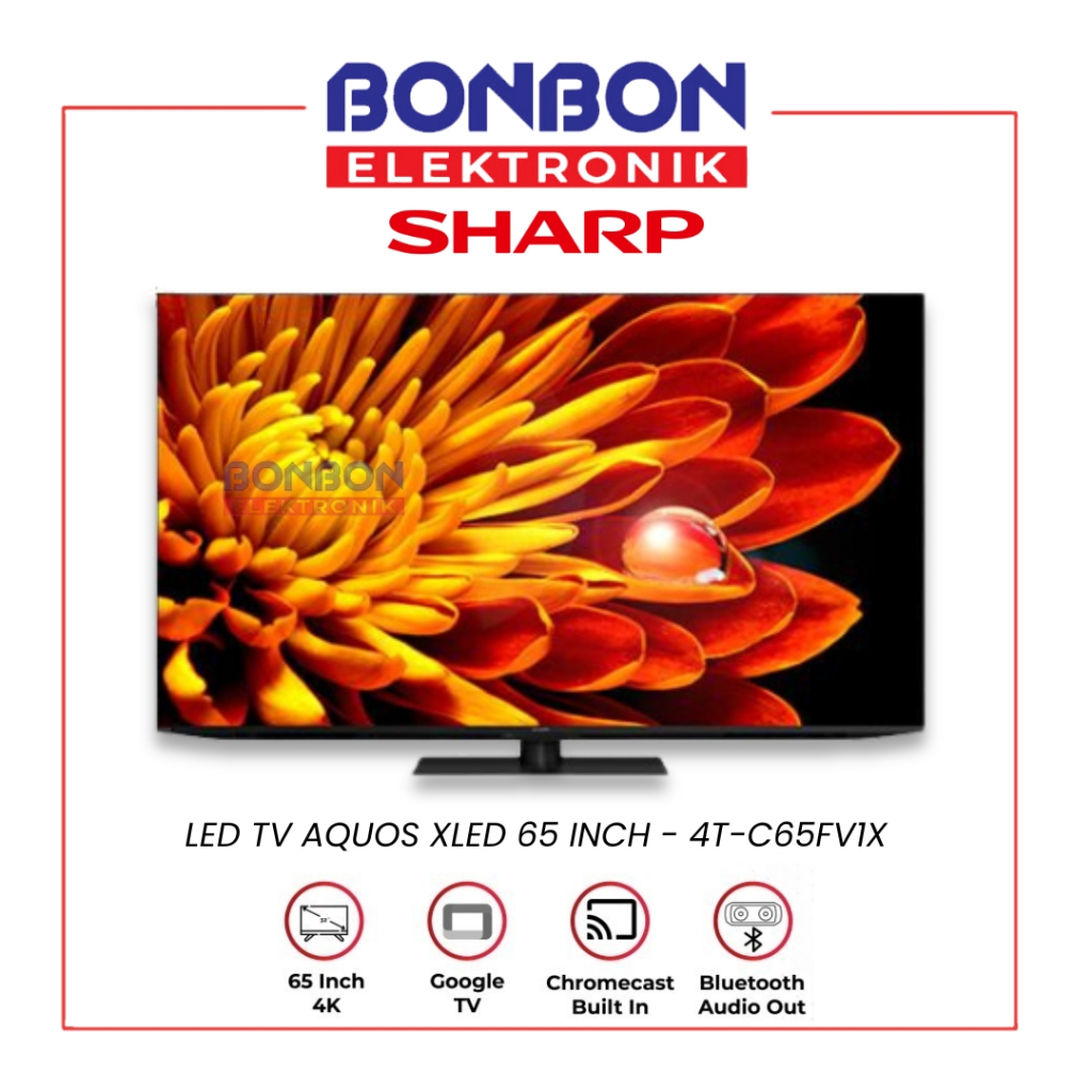 Jual Sharp LED TV 65 Inch AQUOS XLED 4T-C65FV1X - Google TV 4K Mini LED ...
