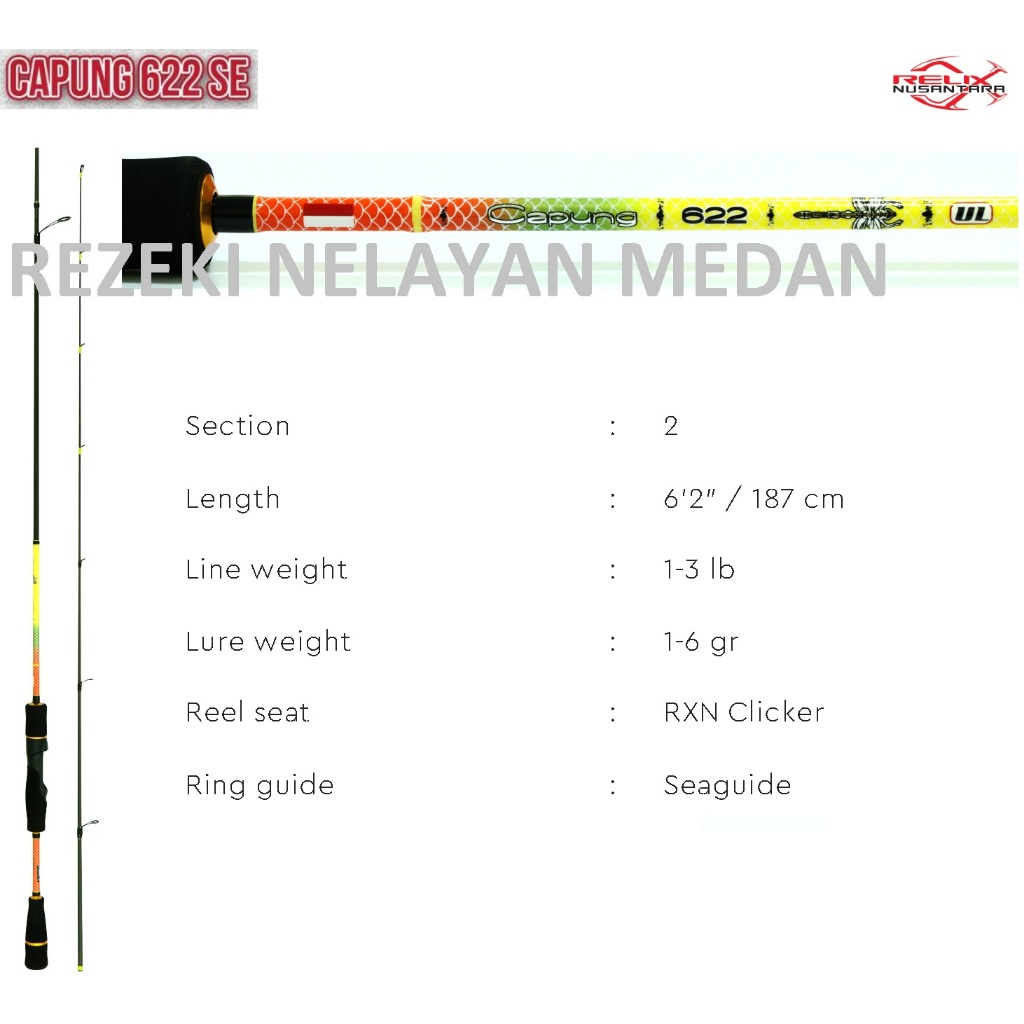 Jual Joran RELIX NUSANTARA Capung 622 SE / VE 622 UL | Joran Ultralight Special Edition | Shopee ...