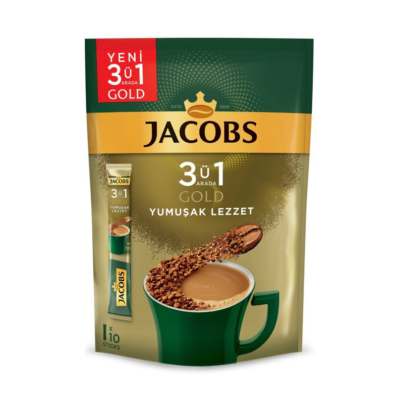 Jual Kopi JACOBS GOLD 3in1 1pack isi 10pcs | Shopee Indonesia
