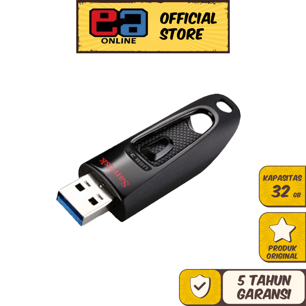 Jual SanDisk CZ48 Ultra USB 3.0 : 32GB - Flash Drive | Shopee Indonesia