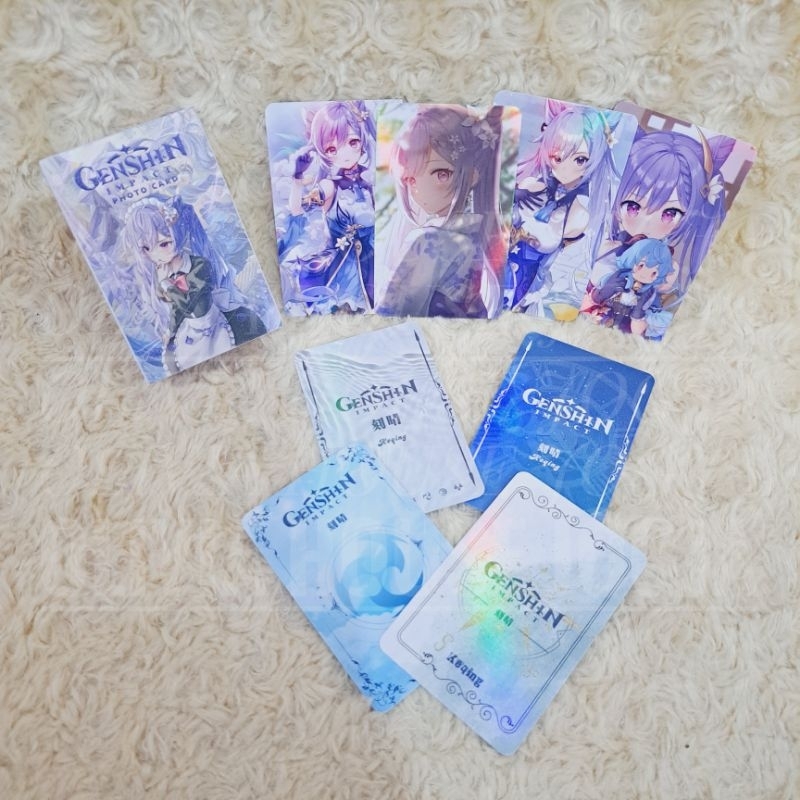 Jual Photocard Keqing Genshin Impact Hologram 50 pcs Lomo Card Genshin ...