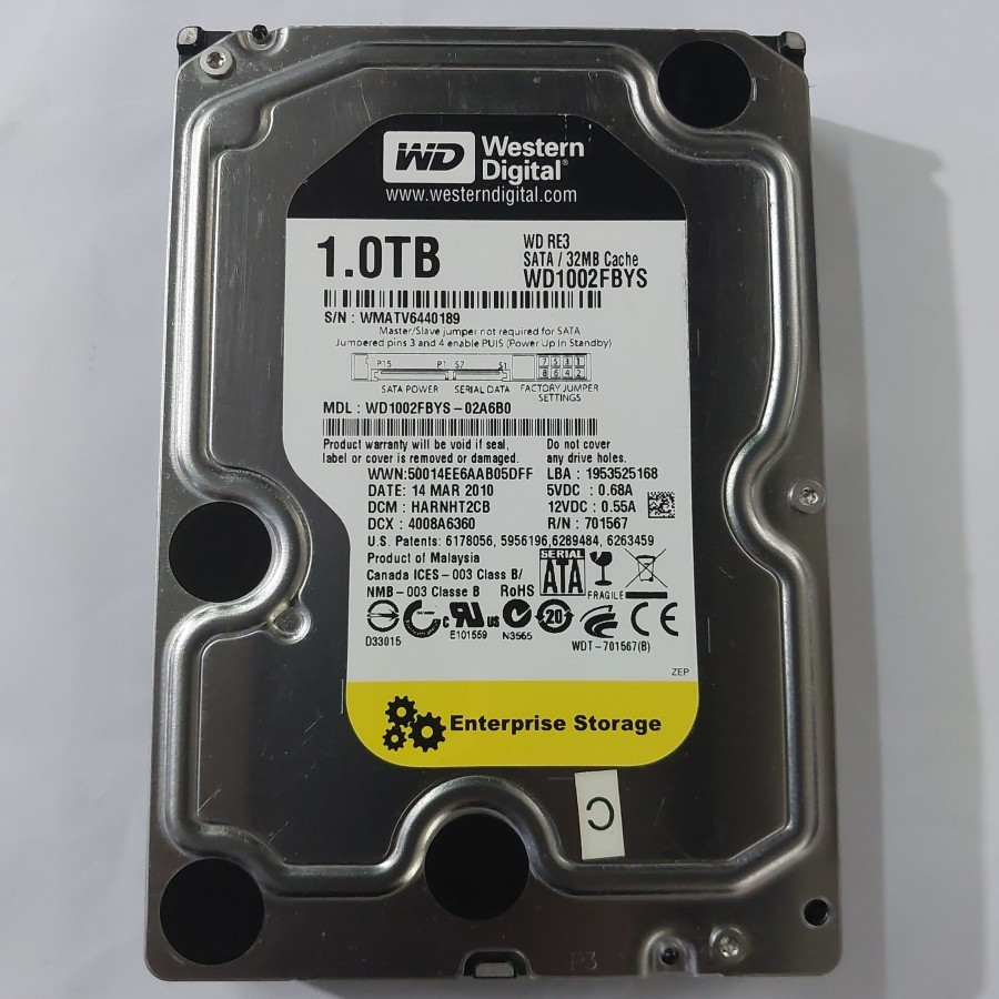 Jual hdd harddisk wd caviar black 1tb sata 3,5inch | Shopee Indonesia