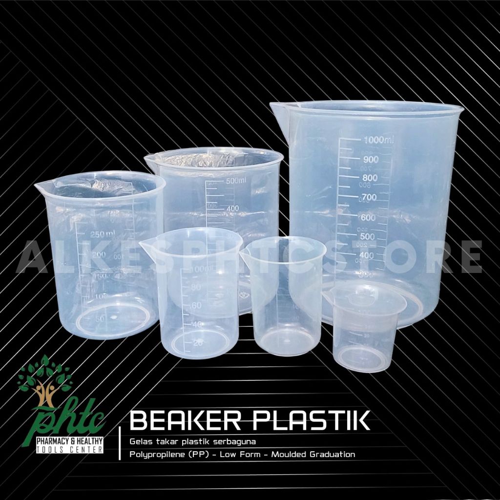 Jual Beaker Plastik l Gelas Kimia Plastik Gelas Ukur Takar garis ...