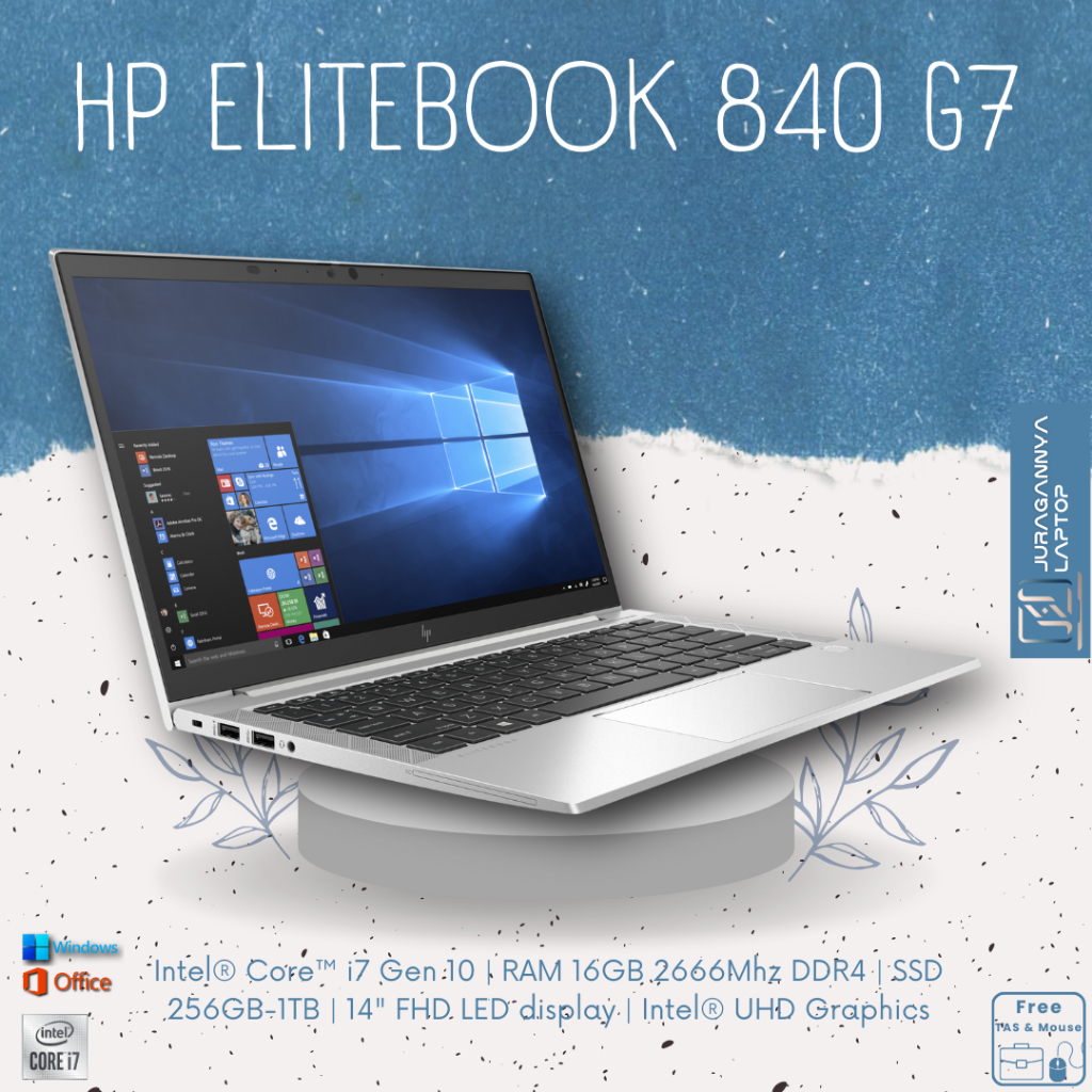 Jual Laptop HP ELITEBOOK 840 G7, Intel Core i7 Gen 10, RAM 16GB, SSD ...