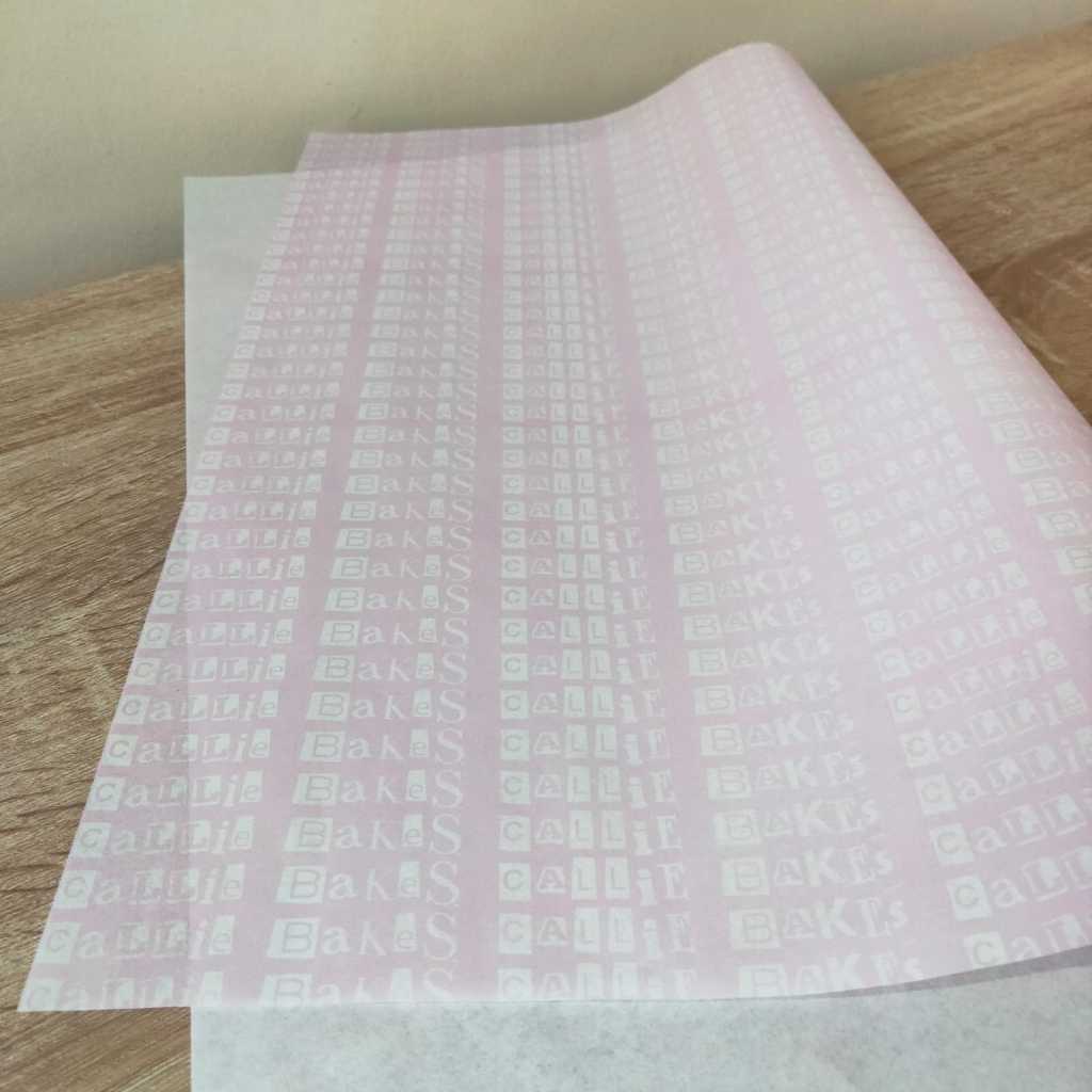 Jual CUSTOM Kertas Roti Foodgrade 14 x 20 cm - Wrap Paper / Kertas ...