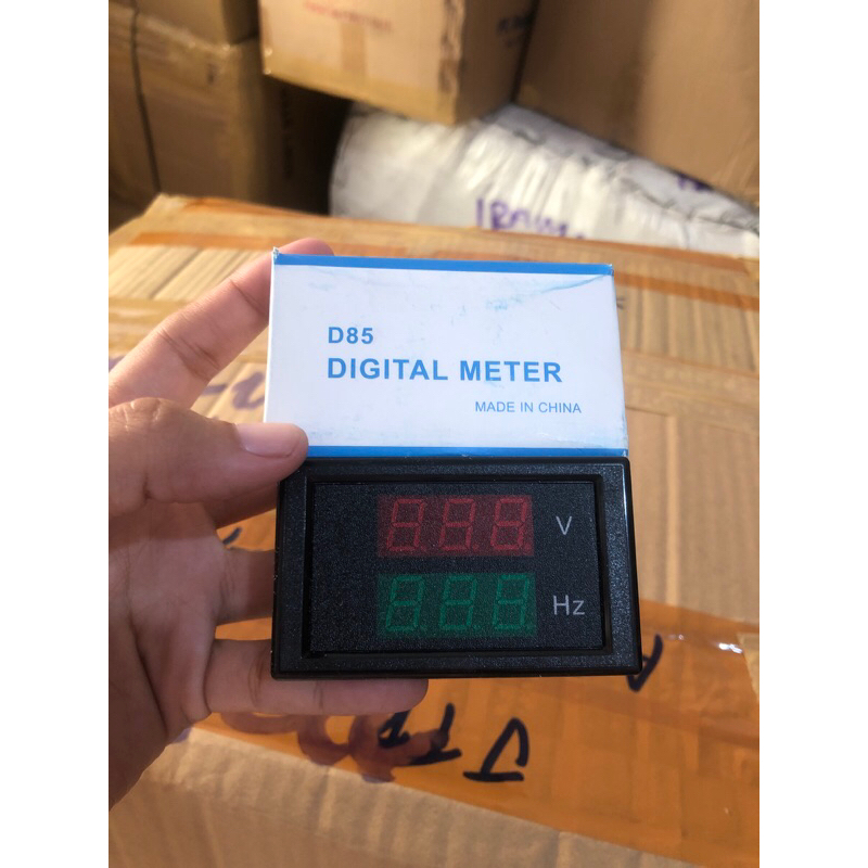 Jual Digital AC Voltmeter 220V Frequency Volt HZ meter display warna merah | Shopee Indonesia