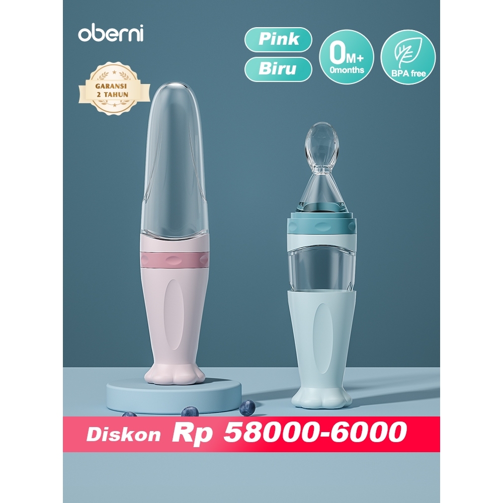 Jual Oberni Bayi Beras Sereal Sendok Botol Susu Silicone Squeeze Air Makan Artefak Suplemen ...