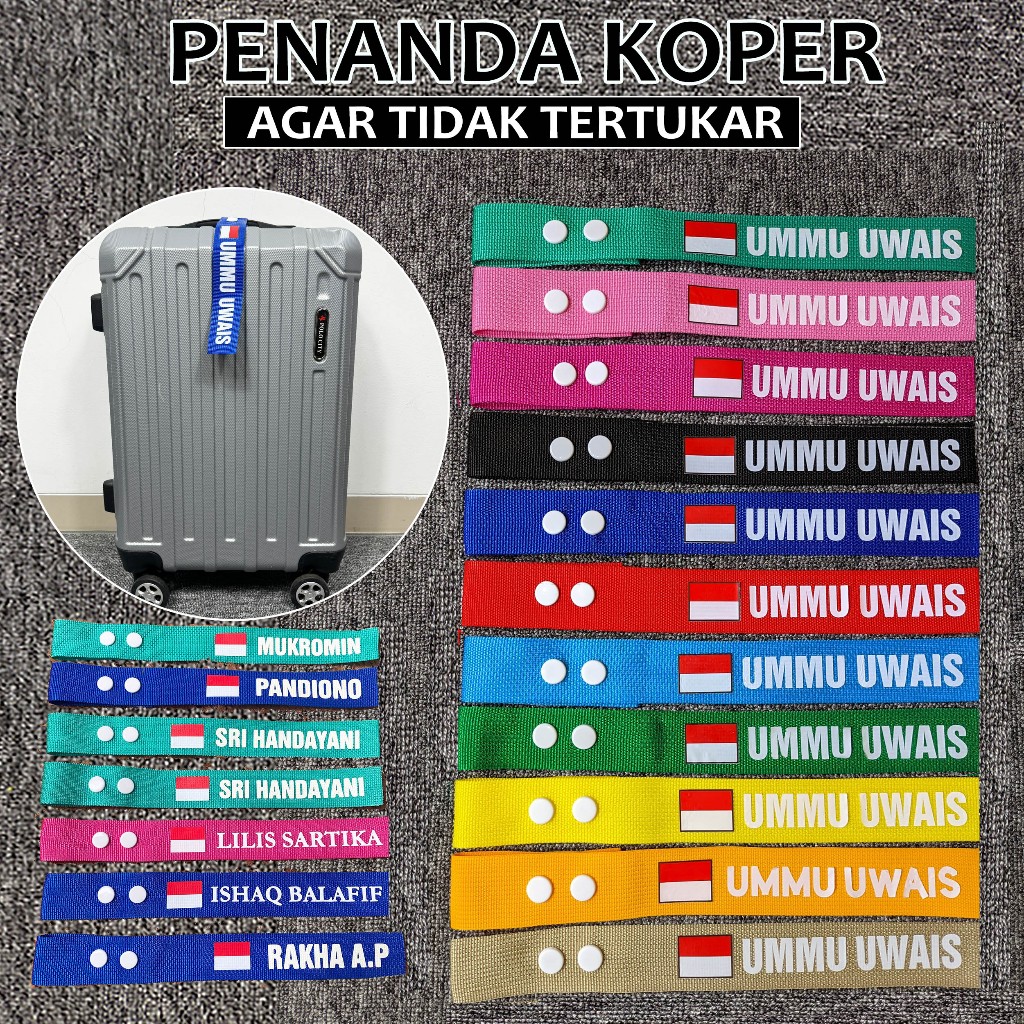 Jual Masseri - Baggage Tag / Tag koper Penanda koper dalam perjalanan ...
