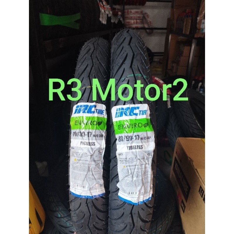 Jual PAKET BAN TUBELESS IRC 70/90-17 dan 80/90-17 ENVIRO NR91 TL untuk all motor bebek depan ...