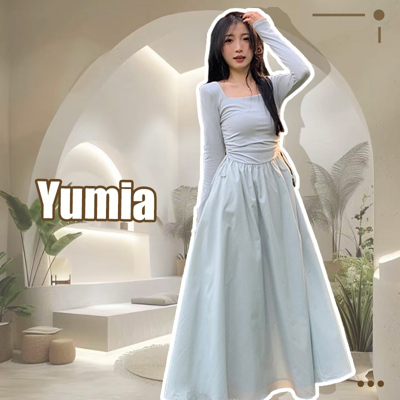 Jual Gaun Korea Gaun Wanita Gaun Midi Gaun Dasar Gaun Panjang Gaun ...