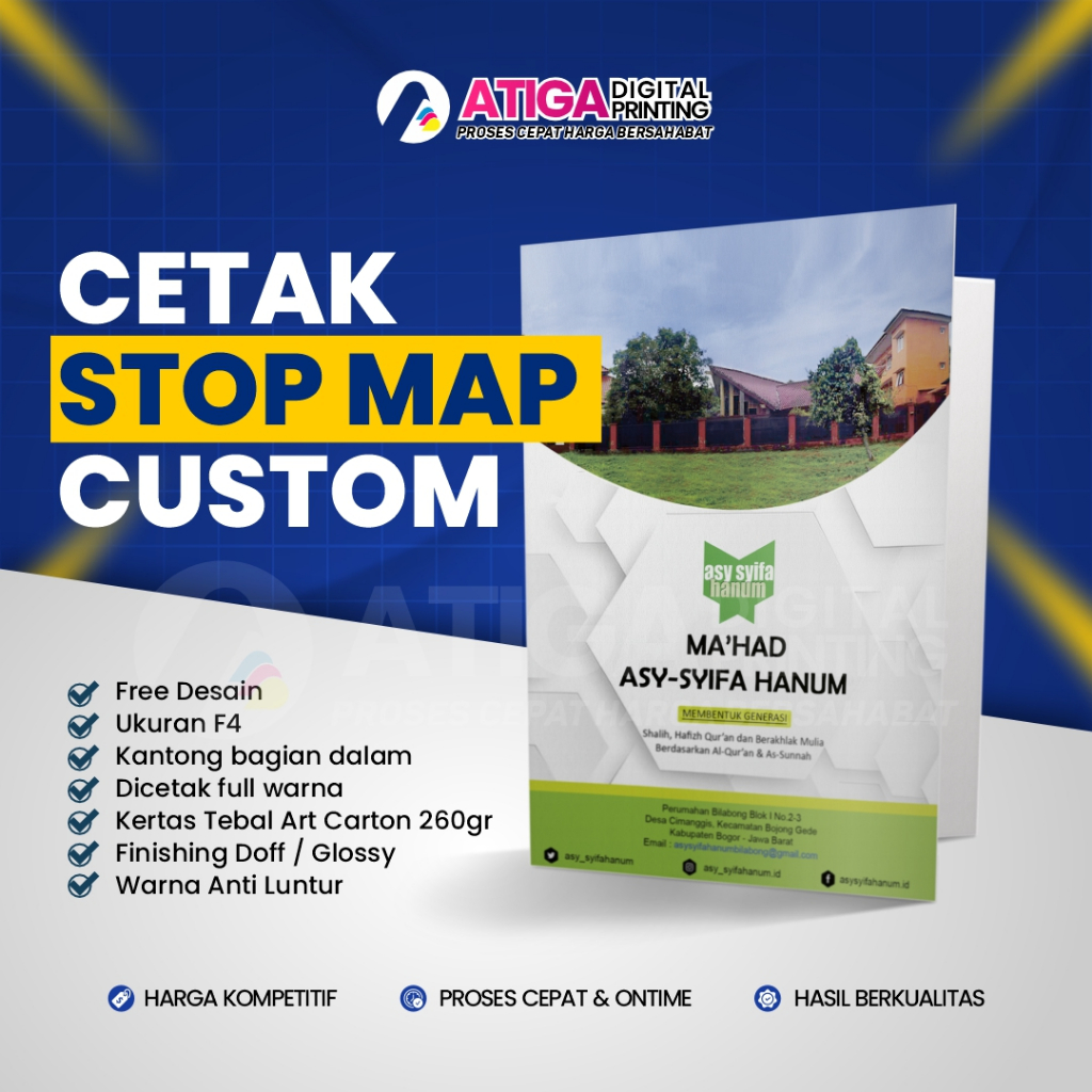 Jual Cetak Custom Map Folder Surat Stopmap Perusahaan/Lembaga/Rekam ...
