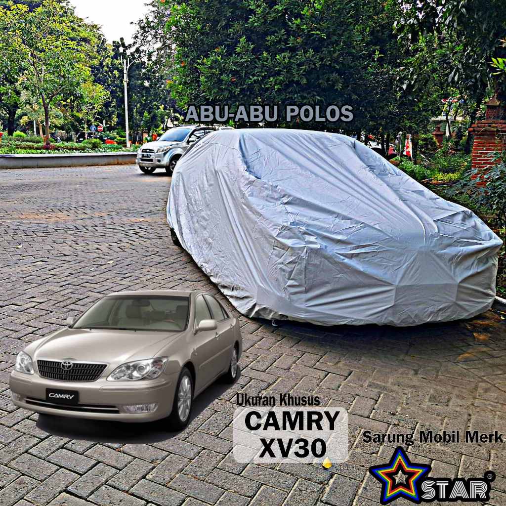 Jual Body Cover CAMRY XV30 Abu Polos Sarung Mobil Warna PREMIUM Abu-Abu ...