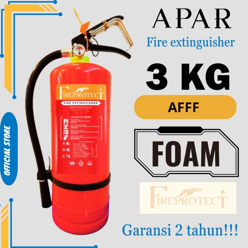 Jual FIRE PROTECT Apar pemadam Liquid FOAM AFFF 3kg / apar cairan foam ...