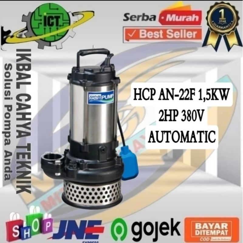 Jual Pompa Celup Air Kotor/Limbah Waste Water HCP AN-22F 1,5KW 2HP 380V AUTOMATIC | Shopee Indonesia