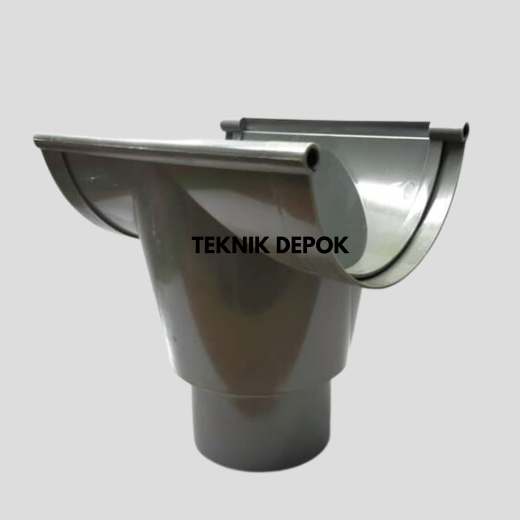 Jual Corong Talang 1/2 Lingkaran 8 inch PVC Pembuangan Saluran Air ...