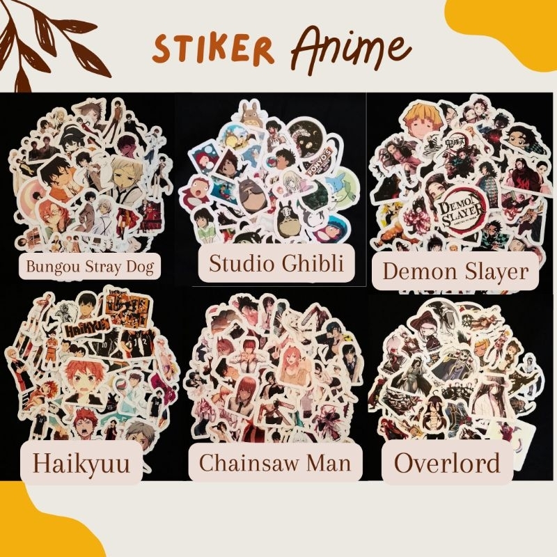 Jual [PROMO] Sticker Anime Waterproof Cutting Murah Stiker Anti Air ...
