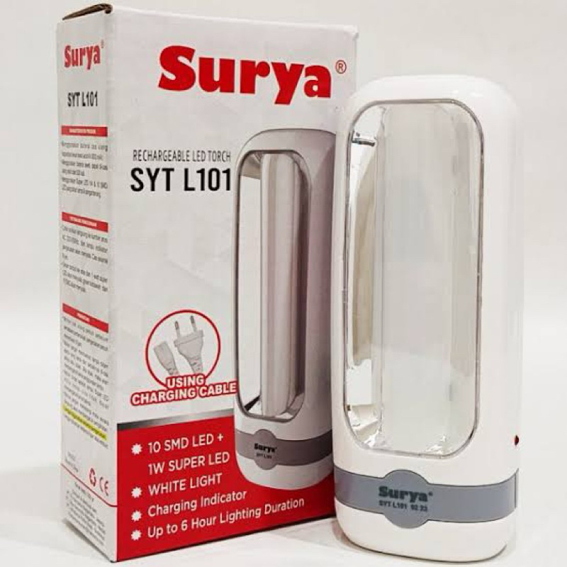Jual Lampu Emergency SURYA SYT L101 / Lampu Cas SURYA / Senter Cas ... Jual Lampu Emergency SURYA SYT L101 / Lampu Cas SURYA / Senter Cas ...