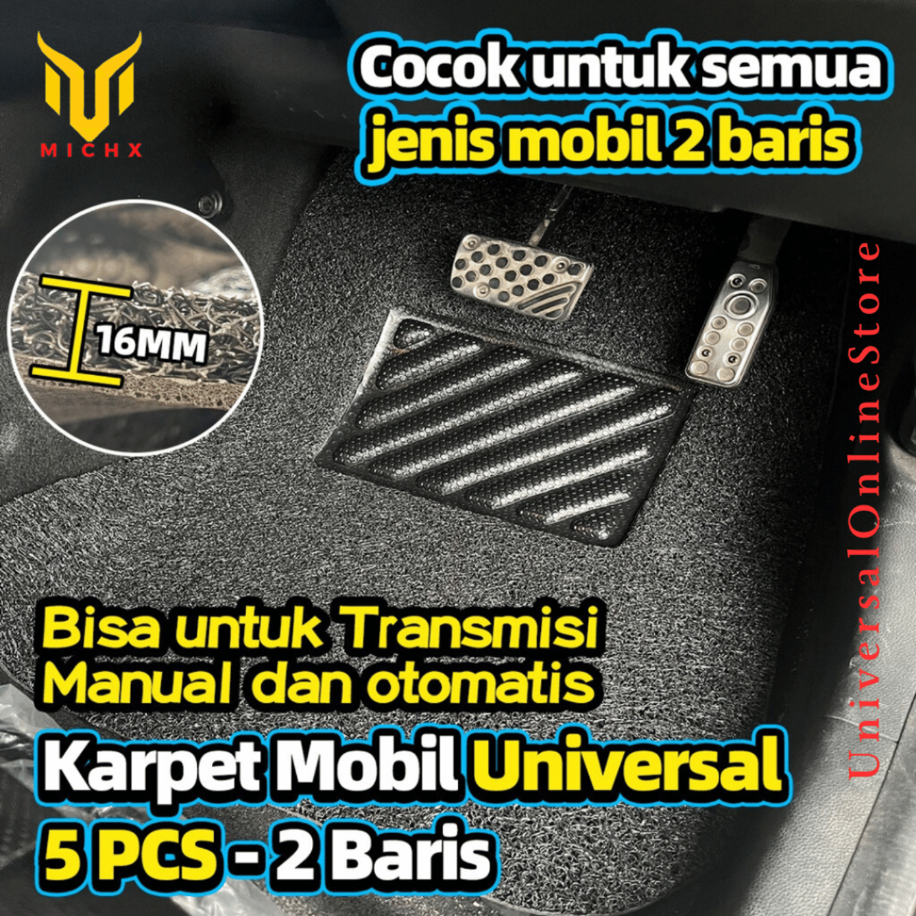 Jual Karpet Mobil 5 Pcs 2 Baris Universal Mie Bihun PVC - Ketebalan ...
