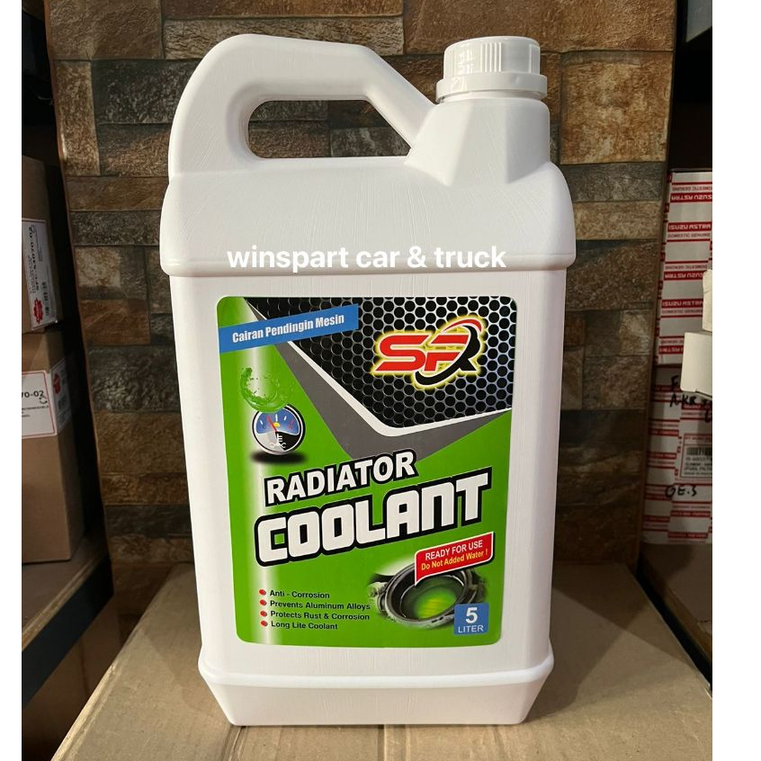 Jual AIR RADIATOR COOLANT HIJAU MERAH ISI 5 LITER SR | Shopee Indonesia