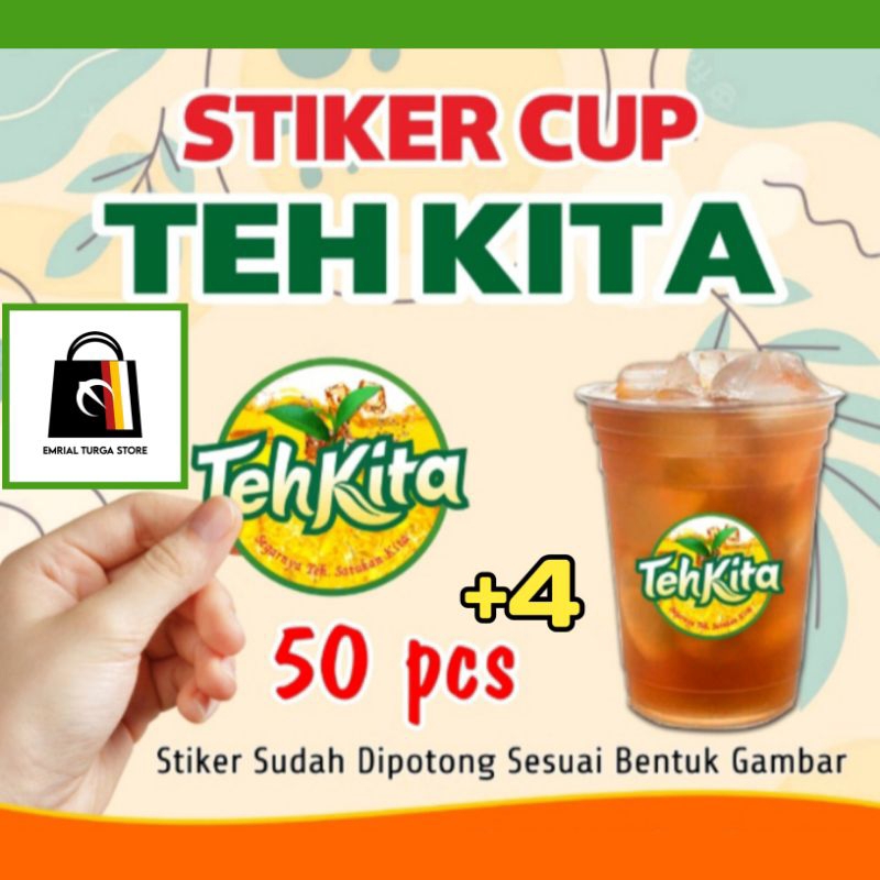 Jual Stiker Label Cup Es Teh Kita Cromo | Shopee Indonesia