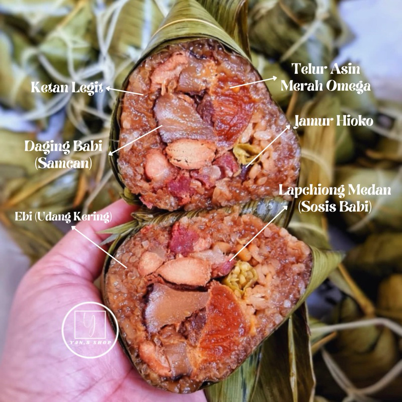 Jual BAKCANG - BACANG KETAN / NASI MEDAN JUMBO KOMPLIT SPECIAL BABI ...