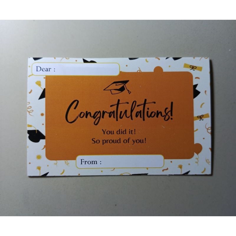 Jual GREETING CARD CONGRATULATIONS // Kartu ucapan wisuda | Shopee ...