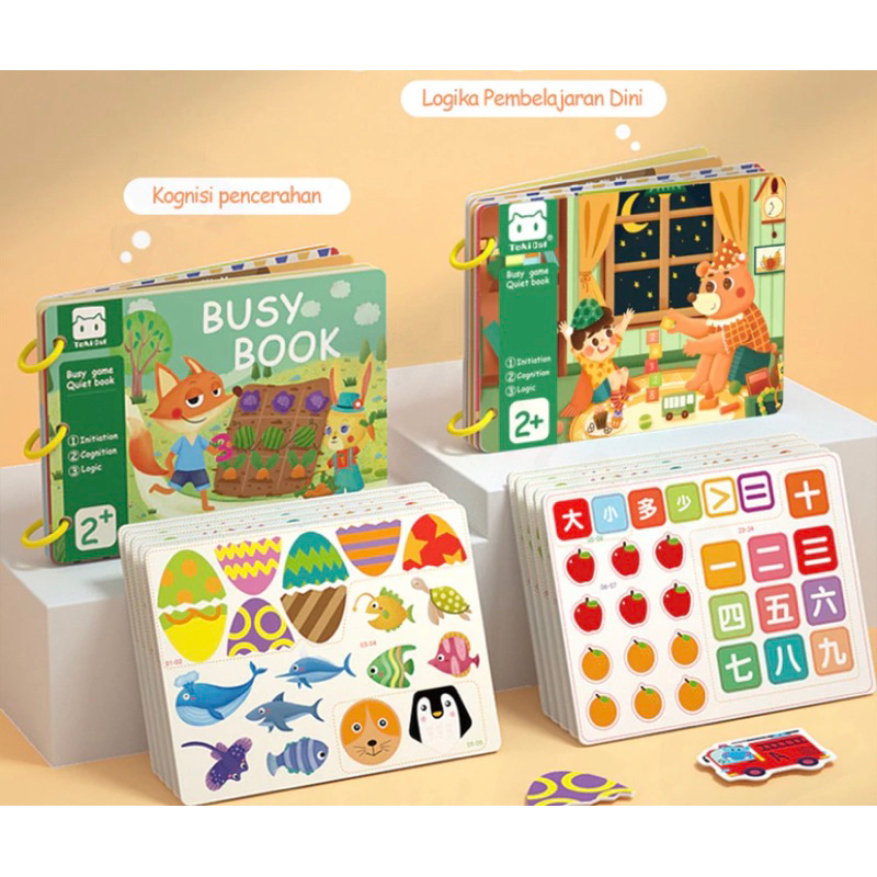 Jual Busy Book Velcro | Buku Aktivitas Bayi | Busy Book Dan Velcro TK ...